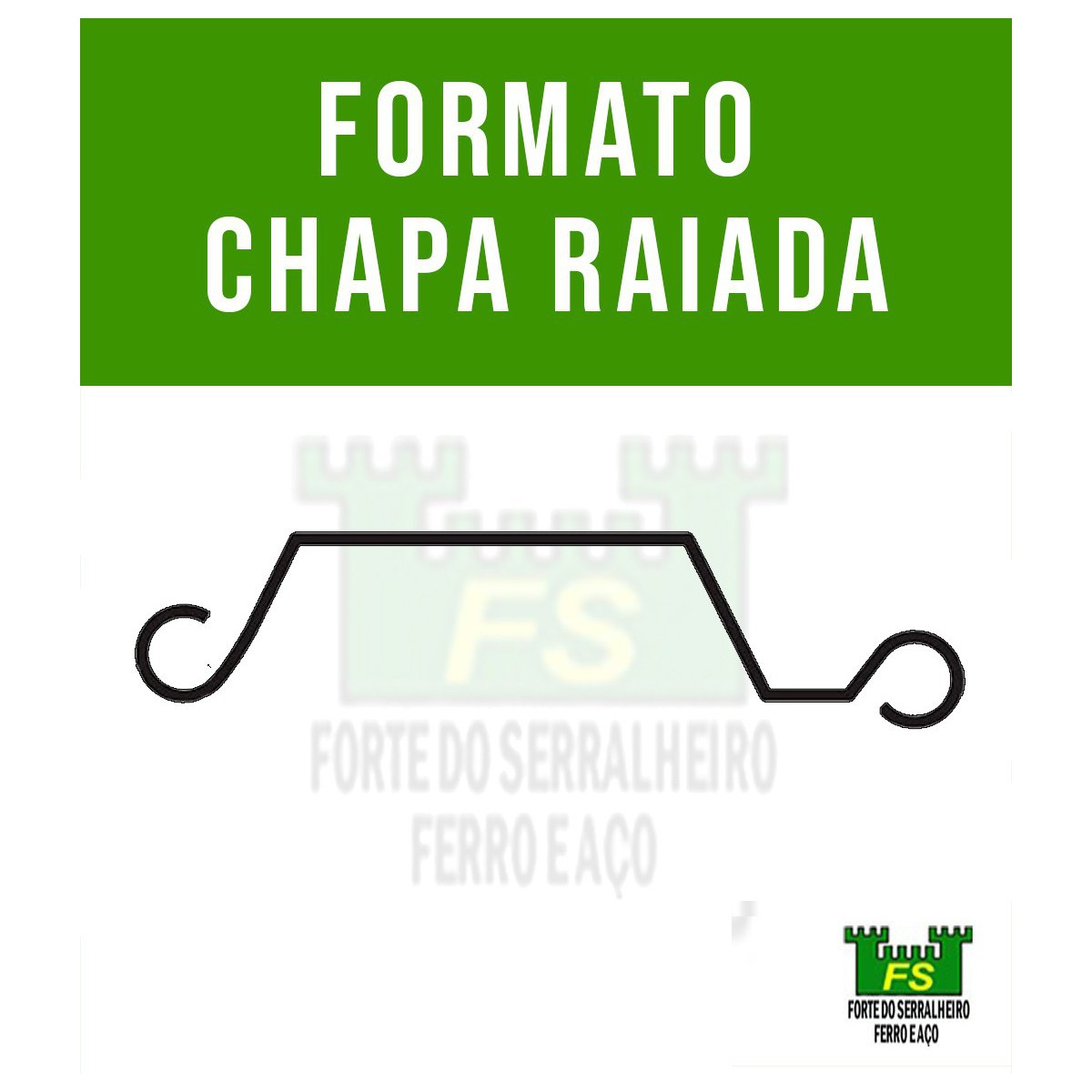 Chapa Raiada Galvanizada